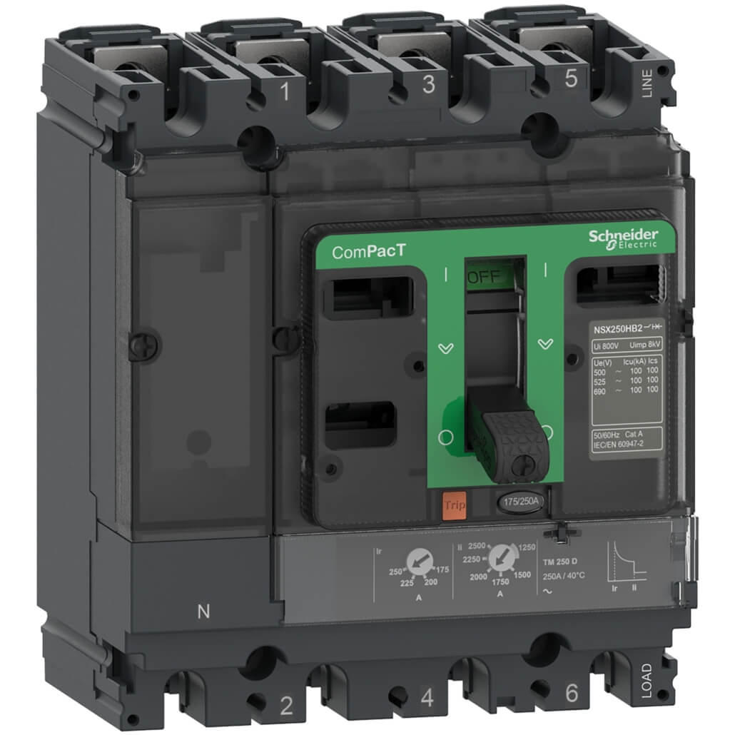 MCCB NSX100N 4P 32A 50kA C10N6TM032 Schneider ATS Official MCCB NSX100N 4P 32A 50kA C10N6TM032 Schneider ATS Official